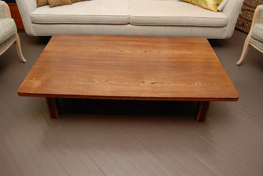 Japanese Keyaki Wood Table at 1stDibs