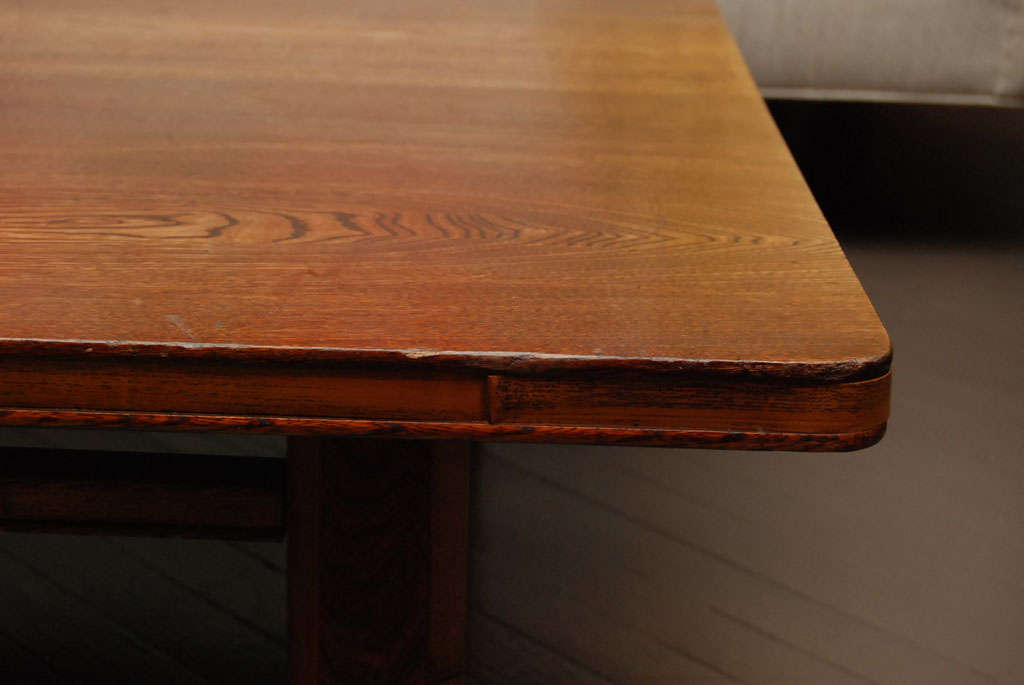 Japanese Keyaki Wood Table at 1stDibs