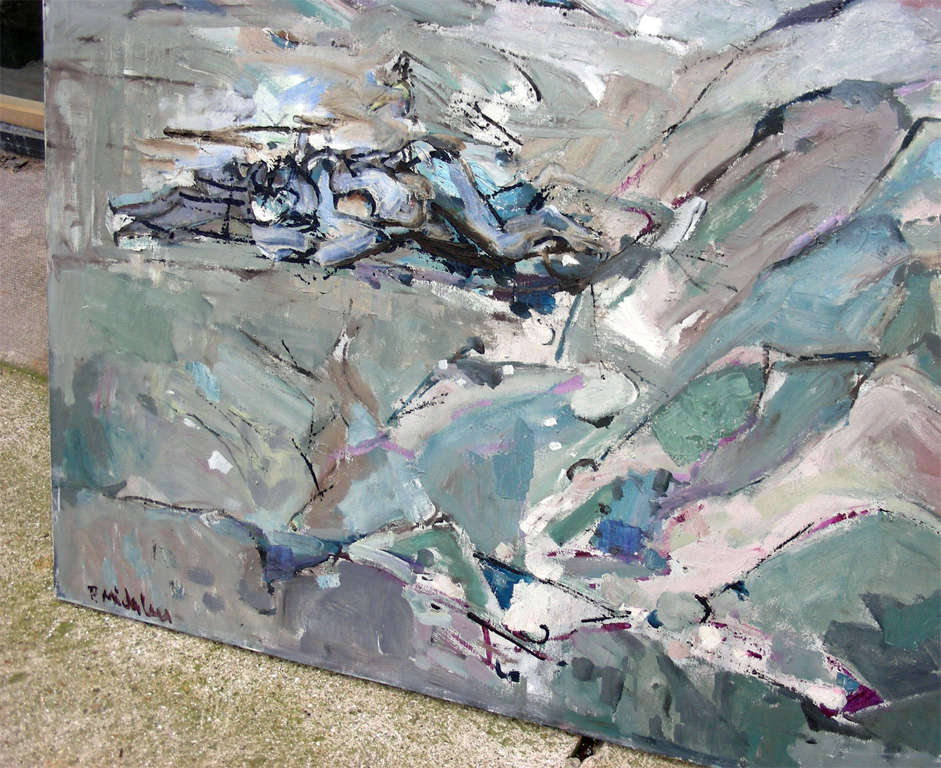 1950s Painting Signed by Peter Midgley For Sale at 1stDibs