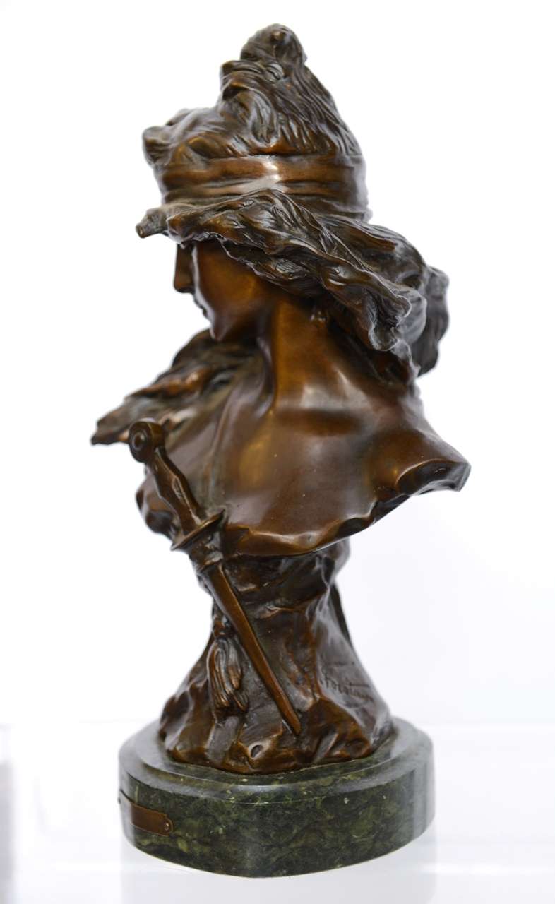 "salome" Art Nouveau Bronze Bust Signed Foretay at 1stDibs | salome ...