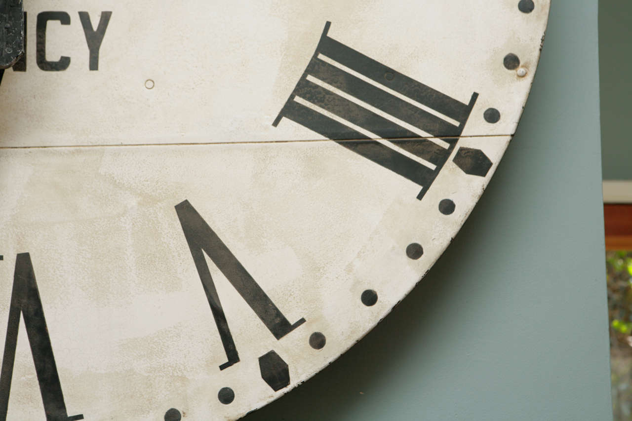 Early 1900s French Train Station Clock at 1stDibs