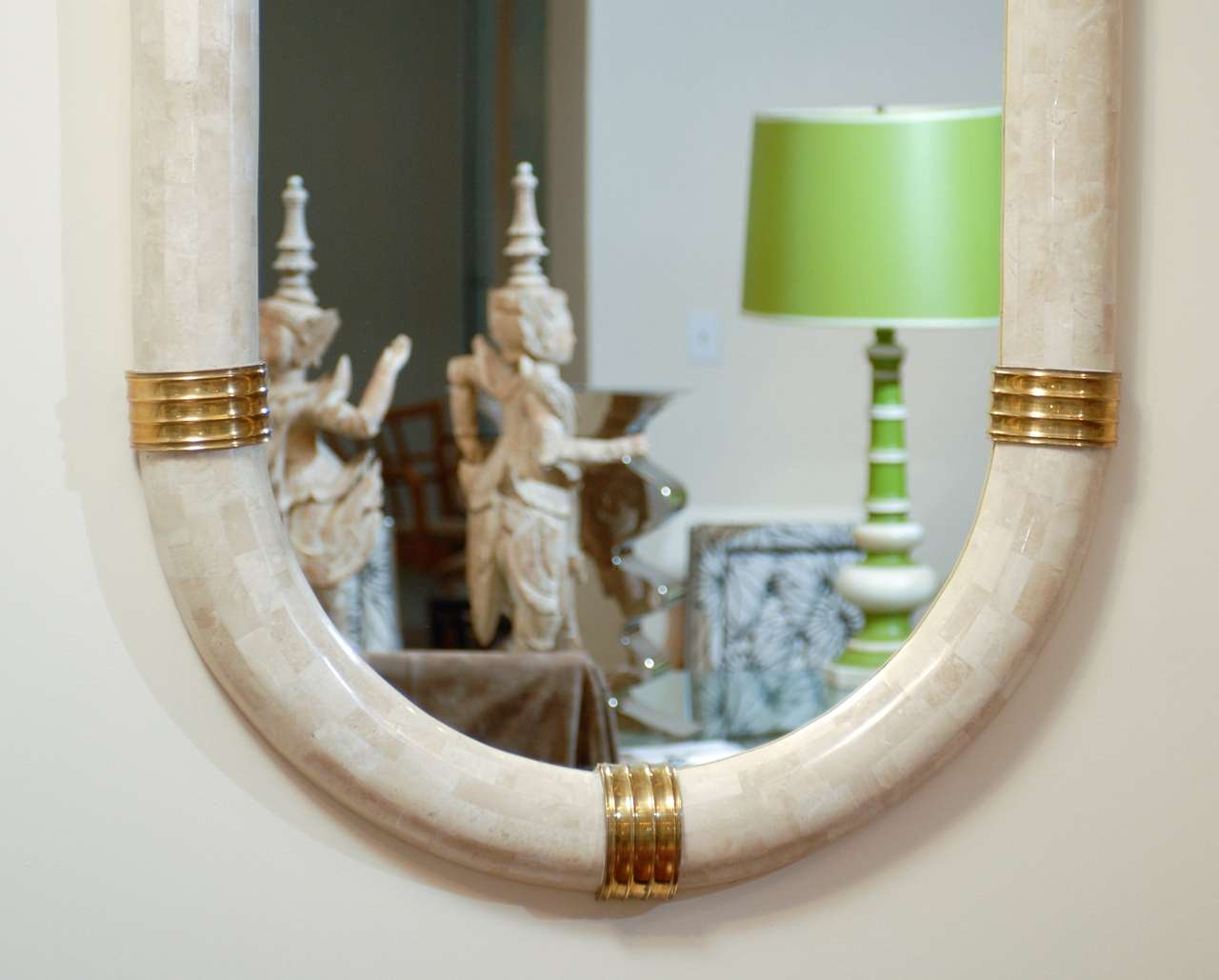 Karl Springer Style Mirror by Maitland- Smith at 1stDibs