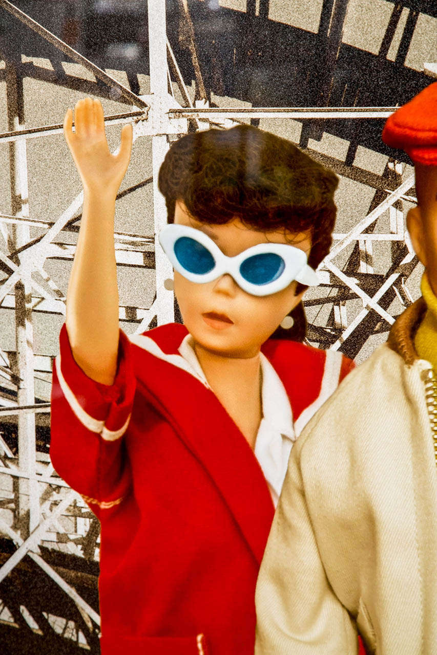 Large Scale Vintage Barbie and Ken Framed Photography Print at 1stDibs