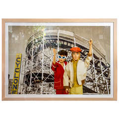 Large Scale Vintage Barbie and Ken Framed Photography Print at 1stDibs