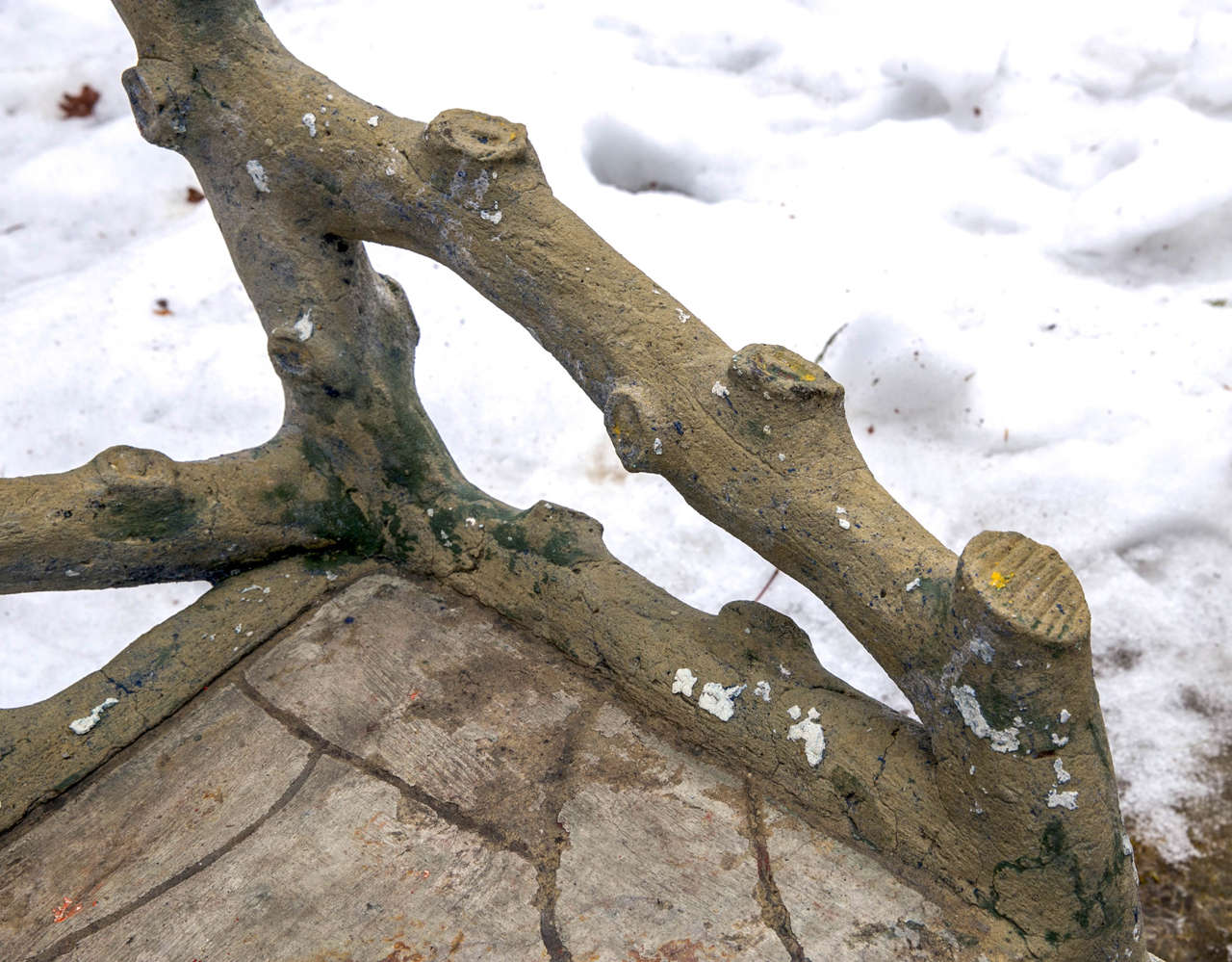 Faux Bois Naturalistic Bench at 1stDibs | faux bois bench