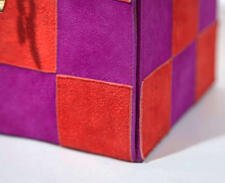 Maud Frizon Color-Block "Box Bag" presented by funkyfinders at 1stDibs