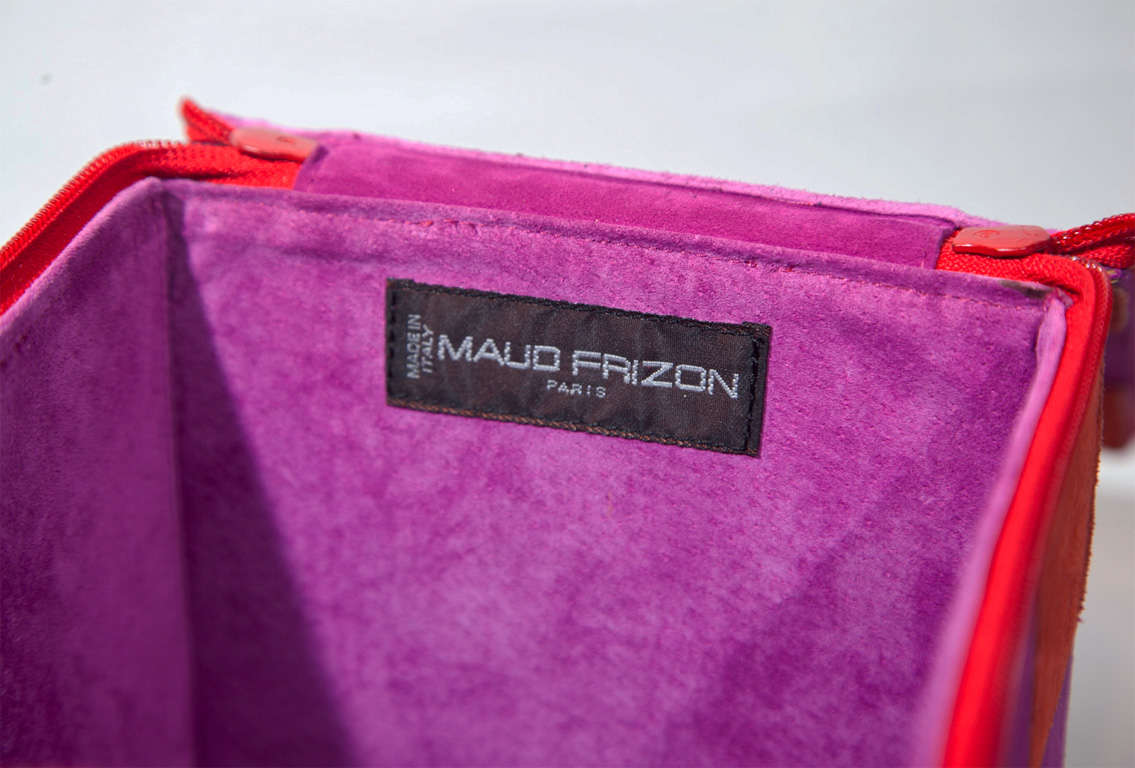 Maud Frizon Color-Block "Box Bag" presented by funkyfinders at 1stDibs