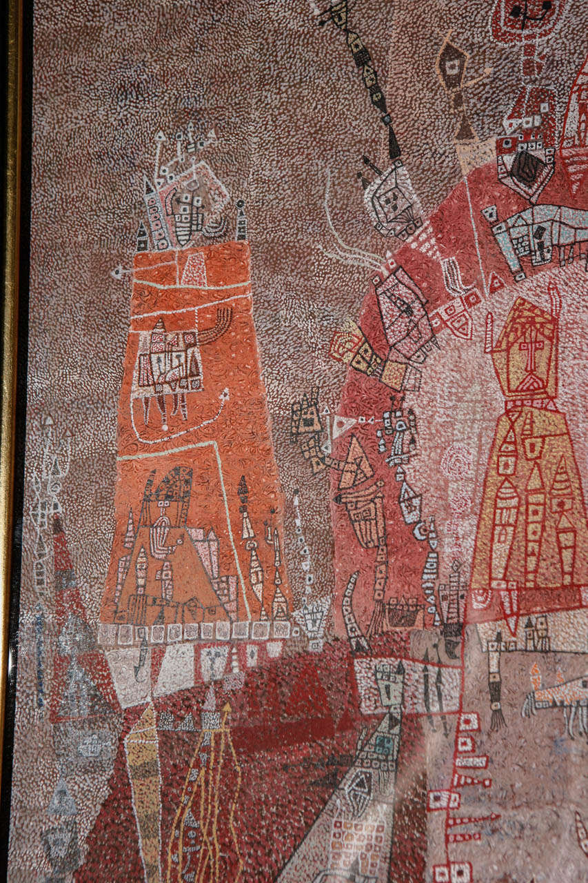 "Venice" Casein Painting on Paper by Ynez Johnston For Sale at 1stDibs