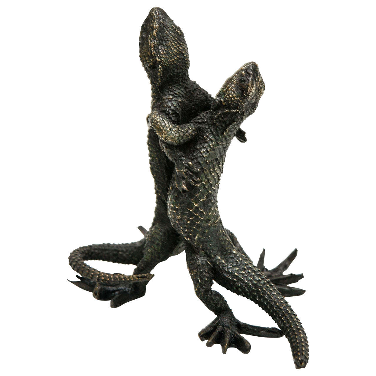 Bronze Sculpture of Waltzing Lizards at 1stDibs