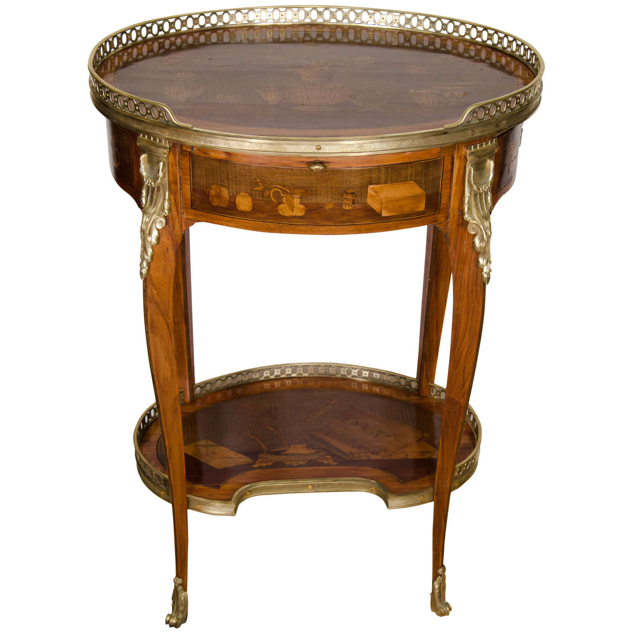 Louis XV Oval Side Table at 1stDibs | louis xv side table, oval end ...