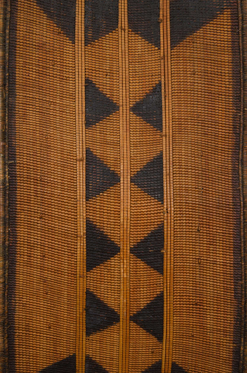 Early 20th Century African Poto Tribal Wicker Shield, Congo at 1stdibs