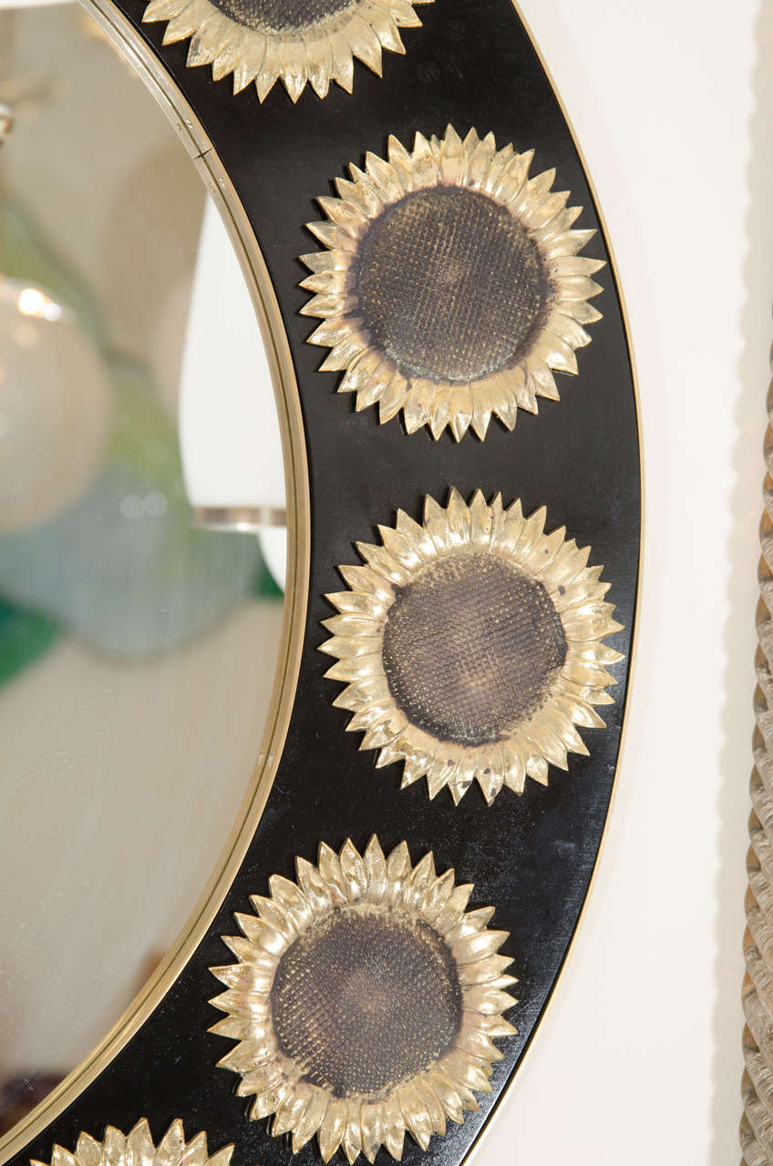 Sunflower Surround Mirror at 1stDibs