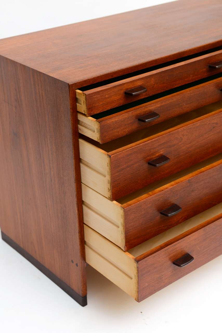 Stellar Hans Wegner Teak Dresser for Ry Mobler/George Tanier at 1stDibs ...