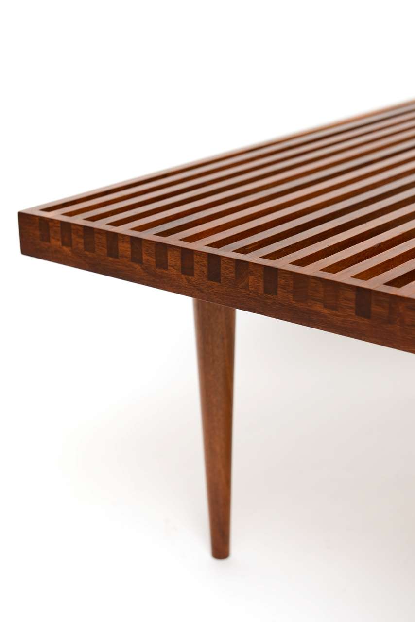 Rare Fine Danish Teak Slat Top Cocktail Coffee Table at 1stDibs ...