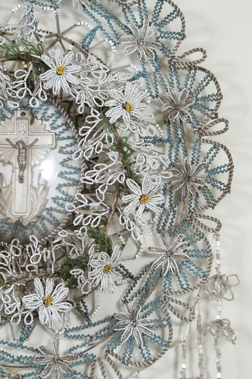 Beaded Religious Wall Hanging For Sale at 1stDibs
