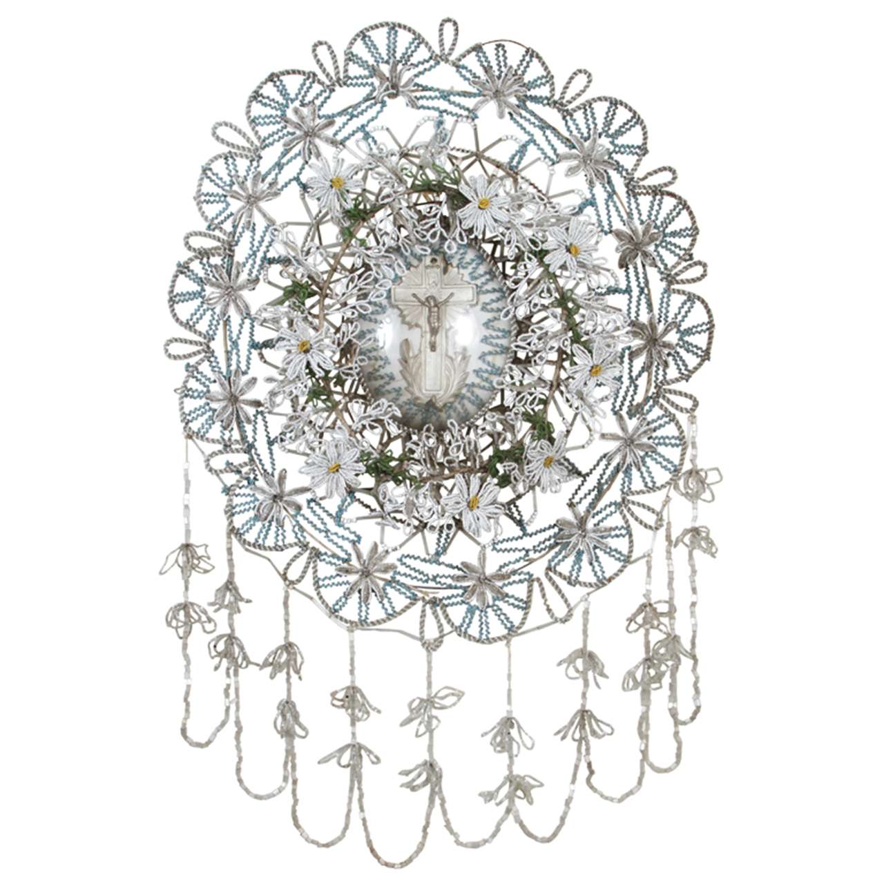 Handwoven Antique Donkey Blinders, Wall Hanging For Sale at 1stDibs