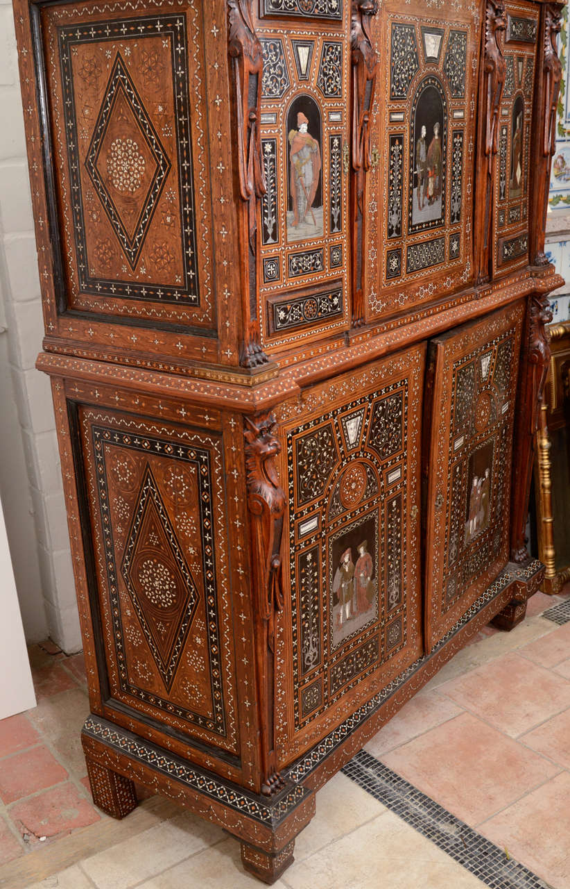 19th Century Syrian Cabinet with Inlays For Sale at 1stDibs
