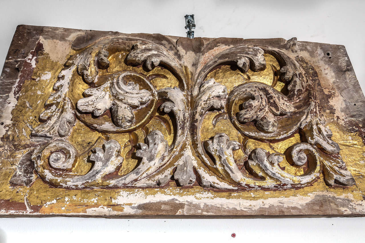 17th Century Baroque Carved Wood Fragment at 1stDibs