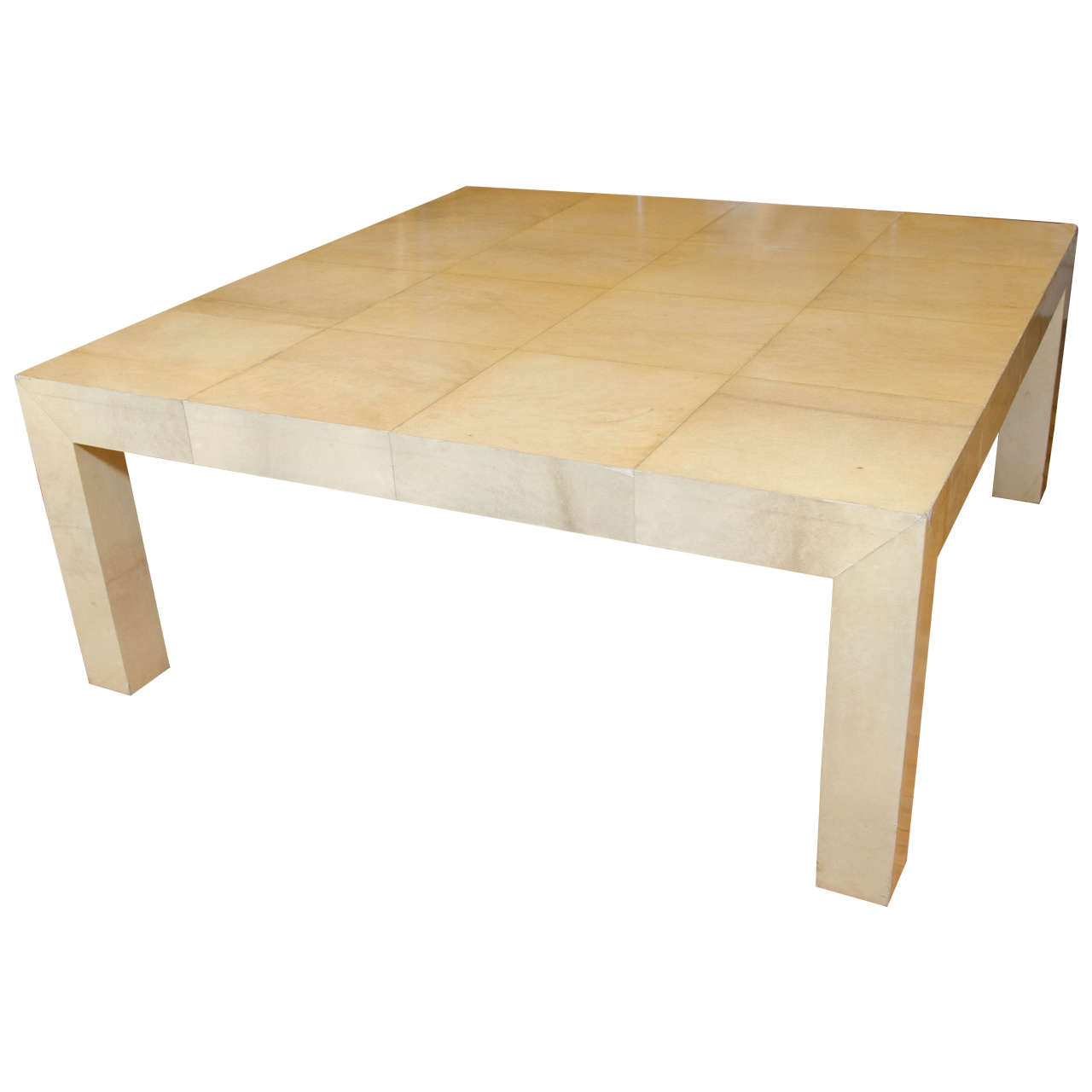 Midcentury Goatskin Parchment Coffee Table Inspired by Karl Springer at ...