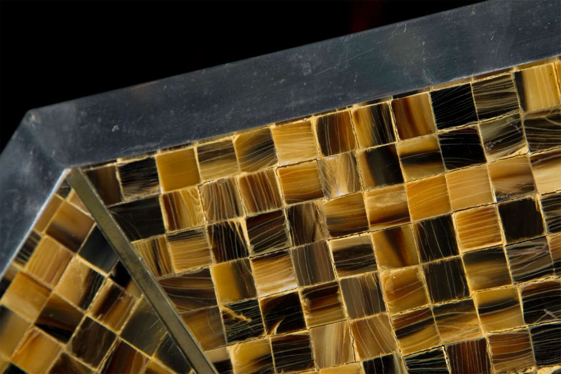 Bone and Tortoise Shell Octagonal Mirrors By Anthony Redmile For Sale ...