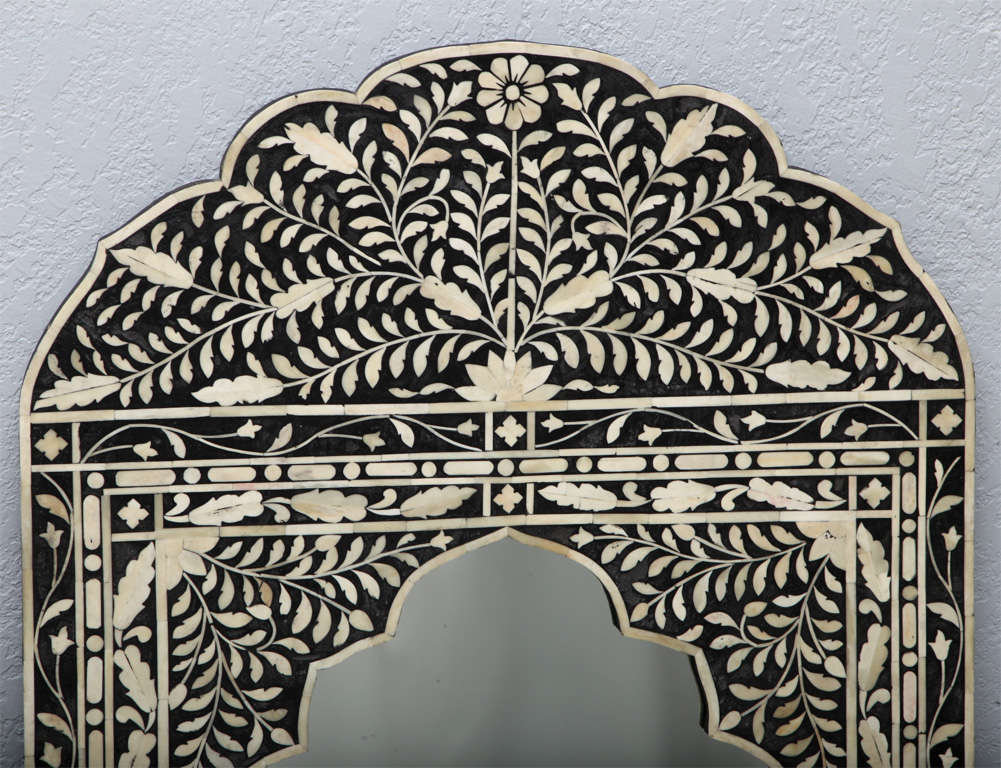 Moroccan Mirror with Bone Inlay at 1stDibs | moroccan bone inlay mirror