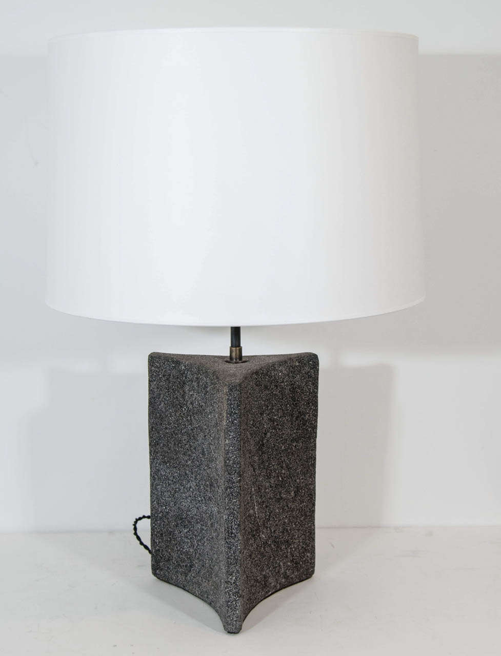 Near Pair of Composition Stone Lamps at 1stDibs