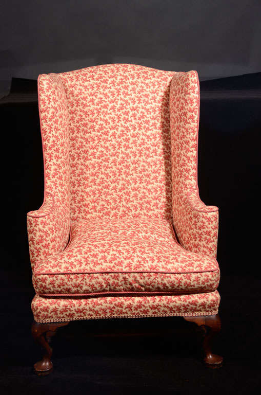 George 1 style walnut wing backed Child's chair at 1stDibs