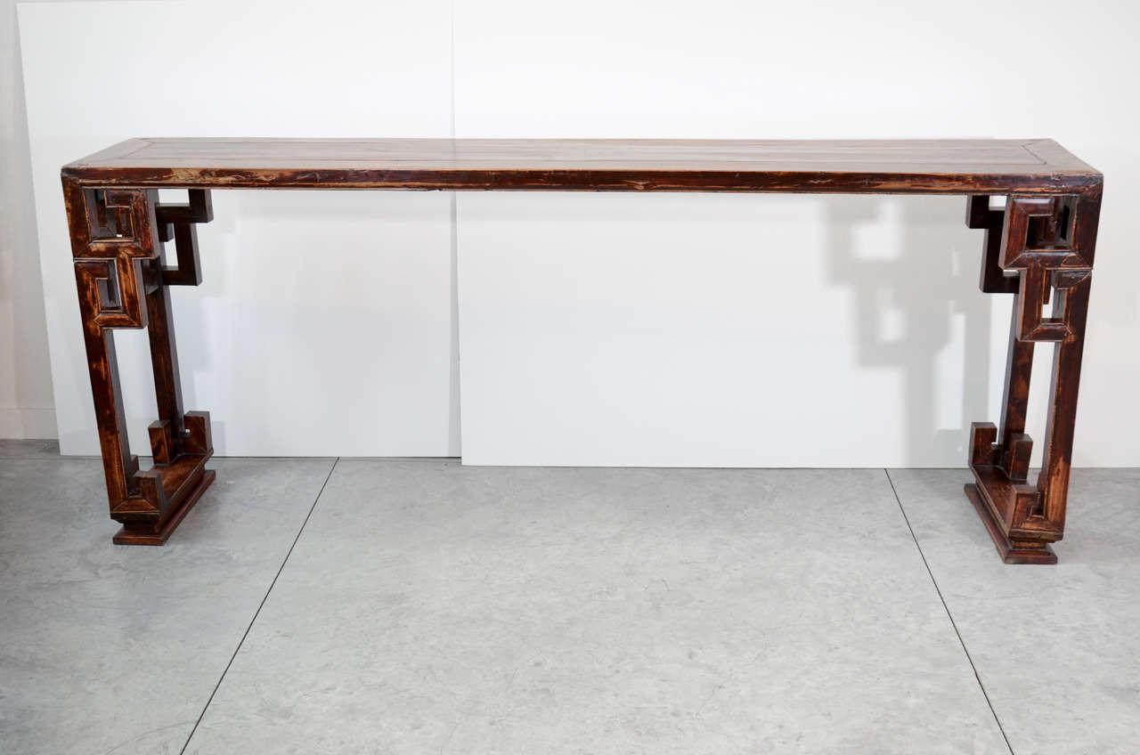 19th Century, Chinese Walnut Console at 1stDibs