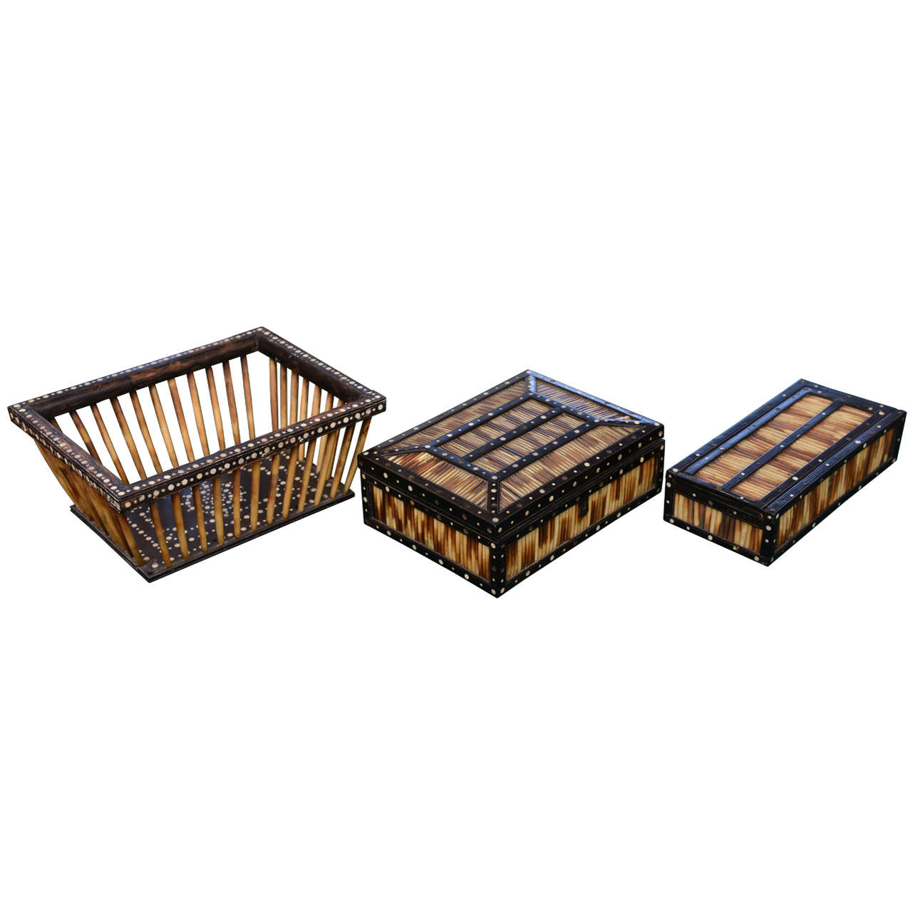 : Quill boxes from Ceylon at 1stDibs