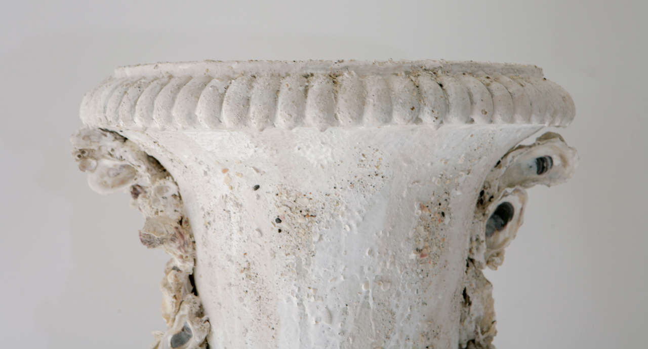Grotto Style Shell Encrusted Urns on Pedestals at 1stDibs | venetian ...