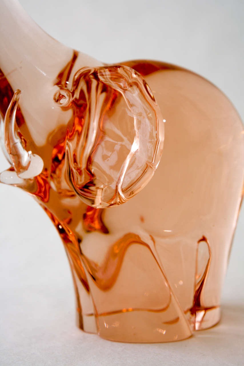 Pink Elephant by Livio Seguso at 1stDibs