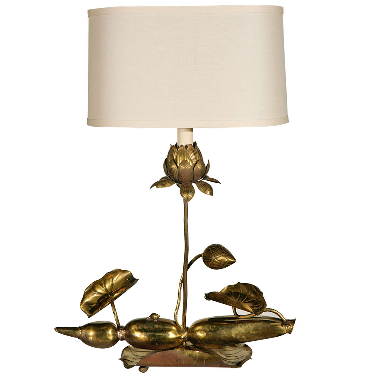 Lotus Table Lamp at 1stDibs