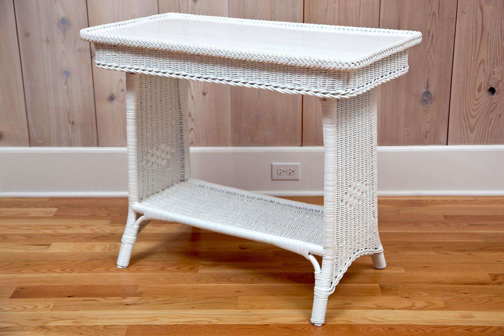 Antique Wicker Table at 1stDibs