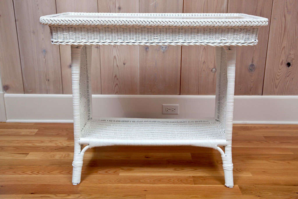 Antique Wicker Table at 1stDibs