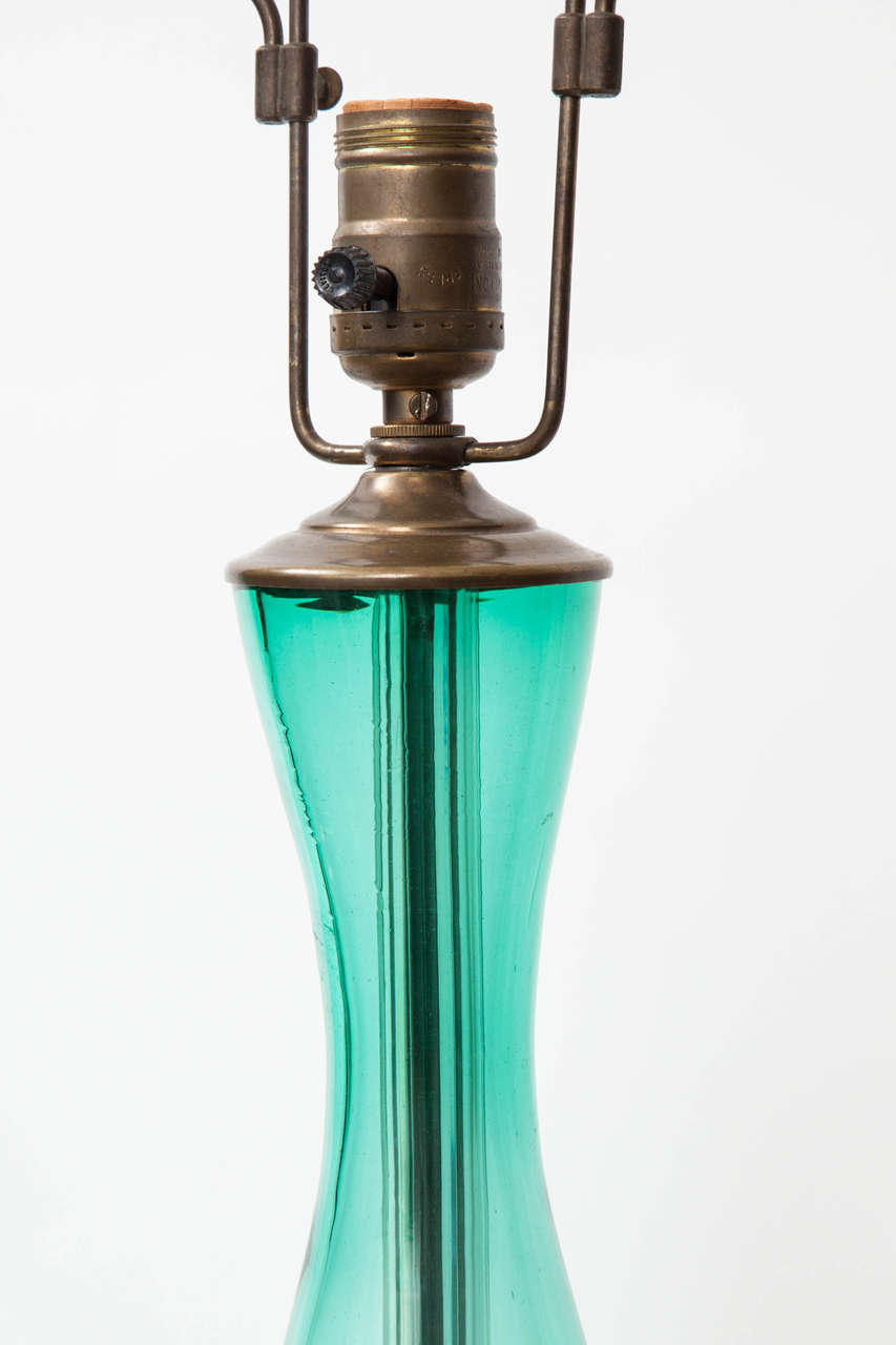 Pair of Blenko Glass Table Lamps at 1stDibs