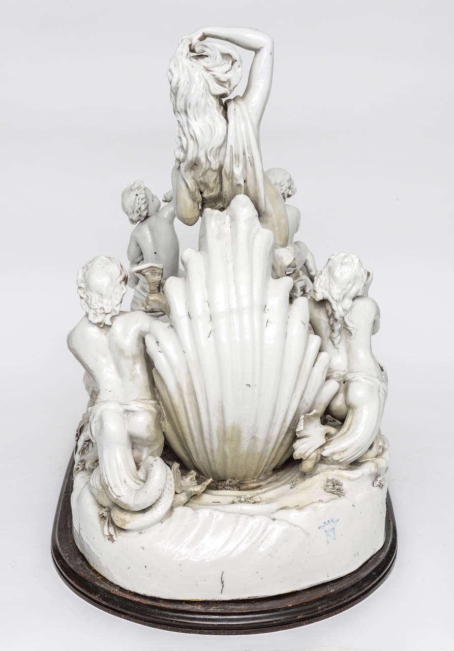 Monumental 19th Century Capodimonte Porcelain of Amphitrite on a ...