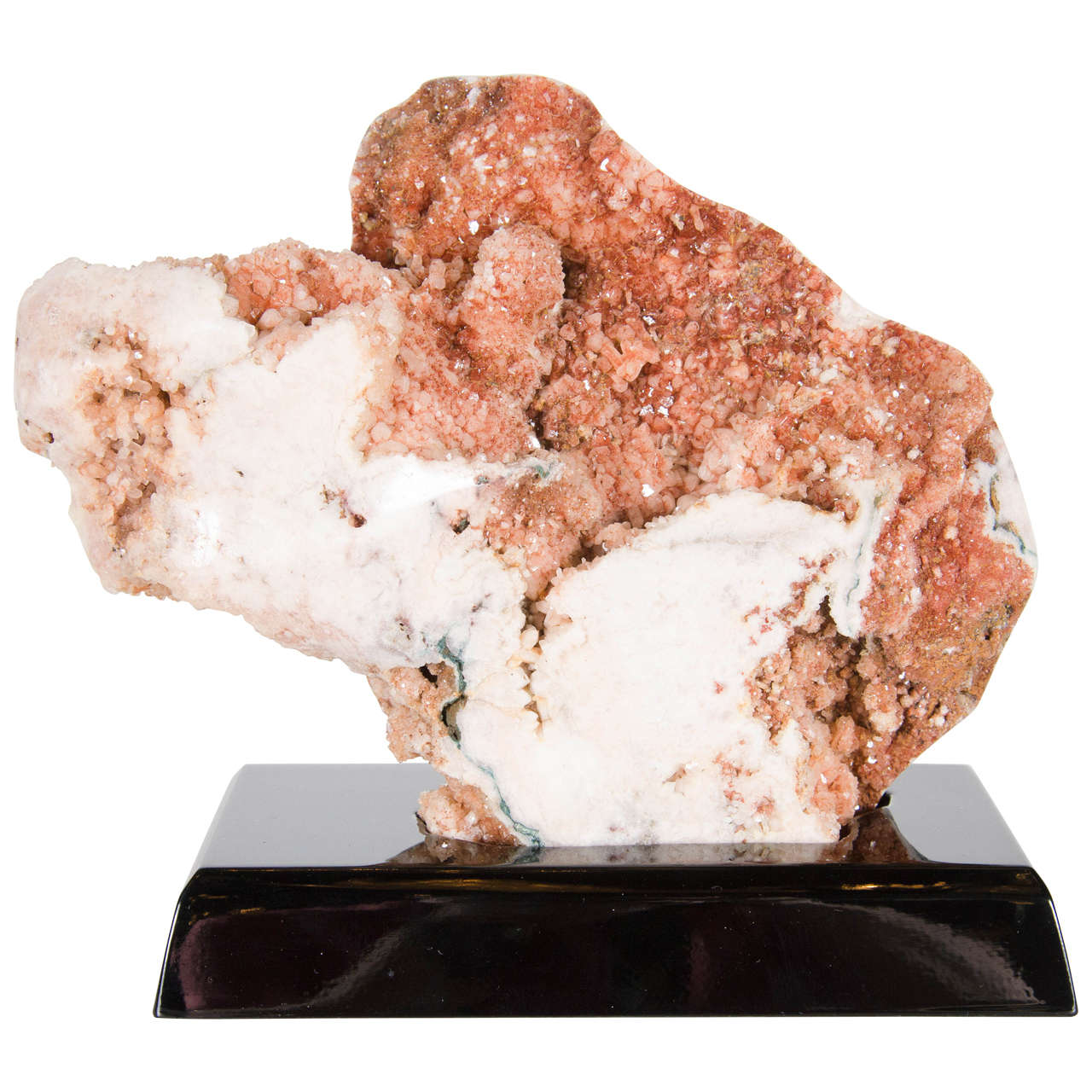 Lux Organic Crystalline Geode Specimen with Polished Sides on Lucite ...