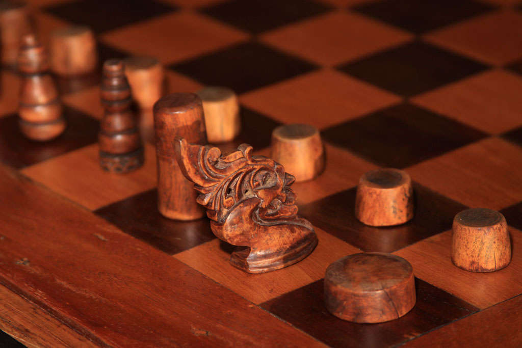 Large Philippine Moro Chess Set and Game Box For Sale at 1stDibs ...