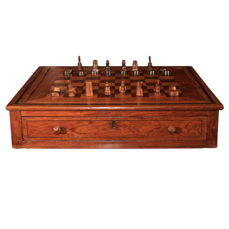 Large Philippine Moro Chess Set and Game Box For Sale at 1stDibs ...