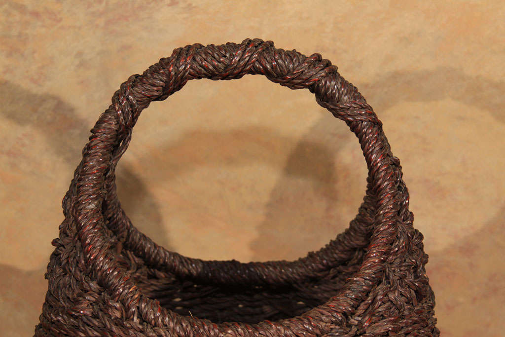 Japanese Rope Braid Basket For Sale at 1stDibs