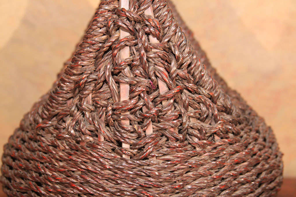 Japanese Rope Braid Basket For Sale at 1stDibs