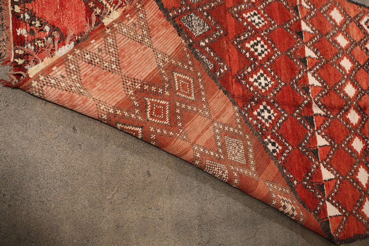 Vintage Moroccan Red Tribal Rug North Africa For Sale at 1stDibs | red ...