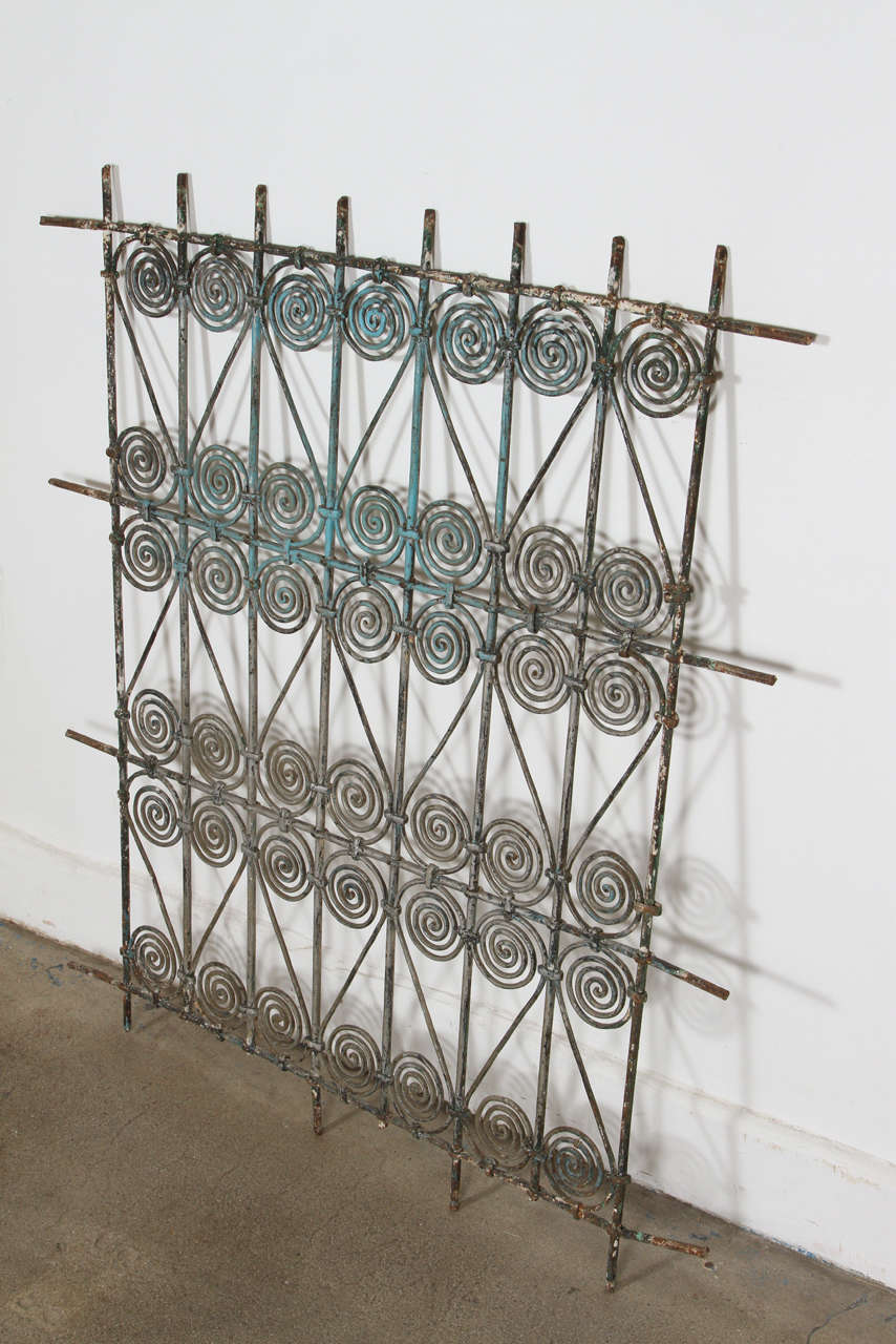 Antique Moroccan Moorish Wrought Iron Window Grille at 1stDibs ...