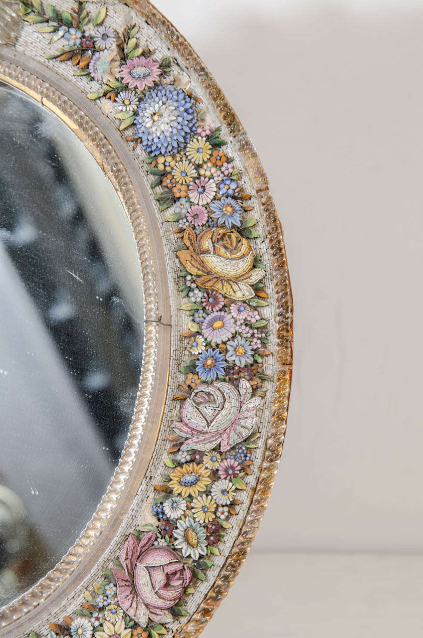 An Antique Micro Mosaic Venetian Table Mirror For Sale at 1stDibs ...