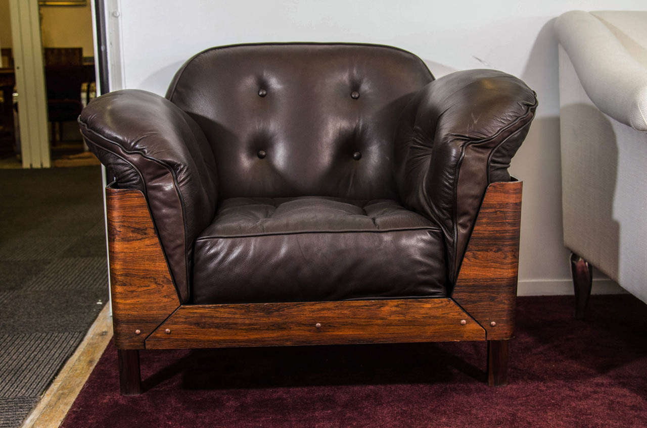 A Mid Century Skeleton Back Lounge Chair by Jorge Zalszupin at 1stDibs