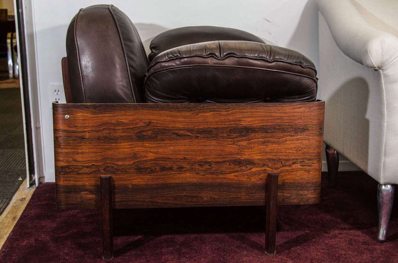 A Mid Century Skeleton Back Lounge Chair by Jorge Zalszupin at 1stDibs