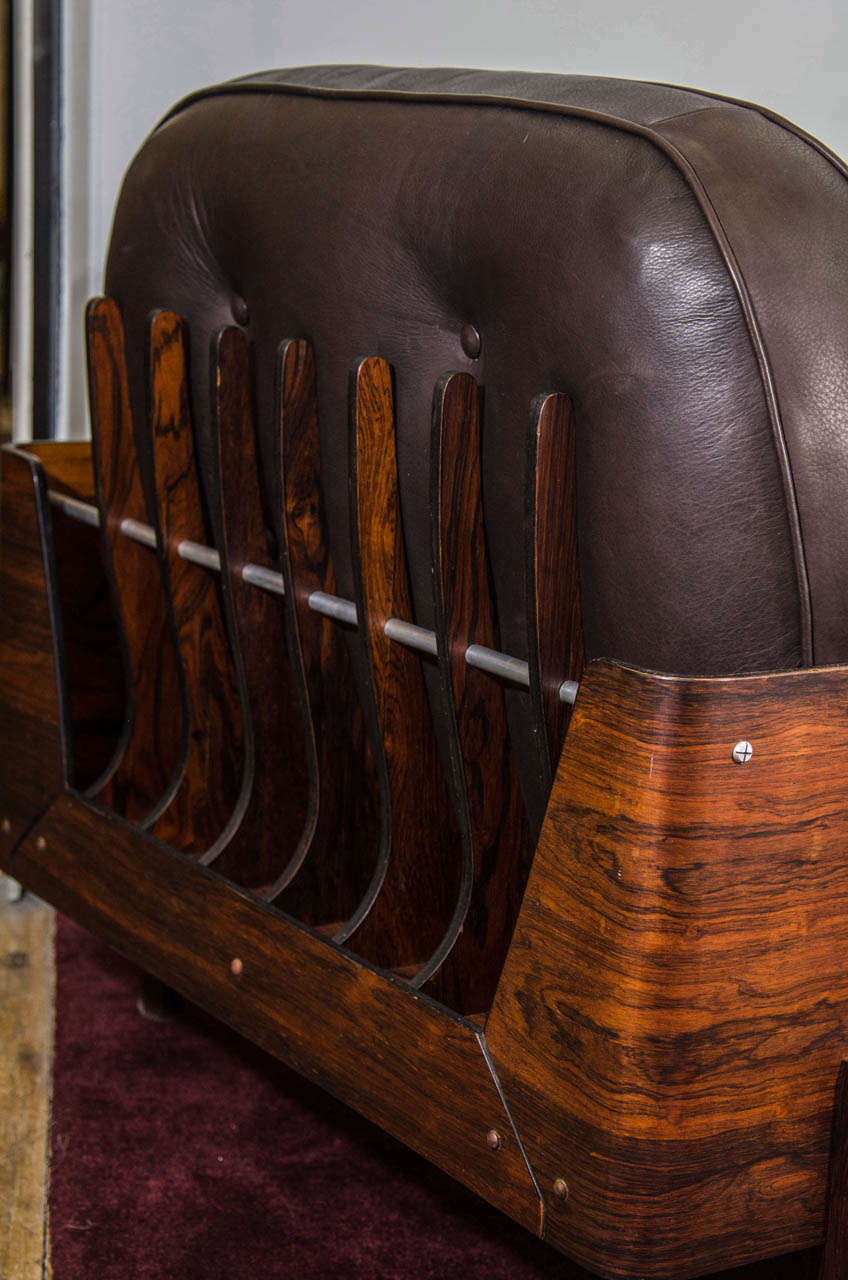 A Mid Century Skeleton Back Lounge Chair by Jorge Zalszupin at 1stDibs