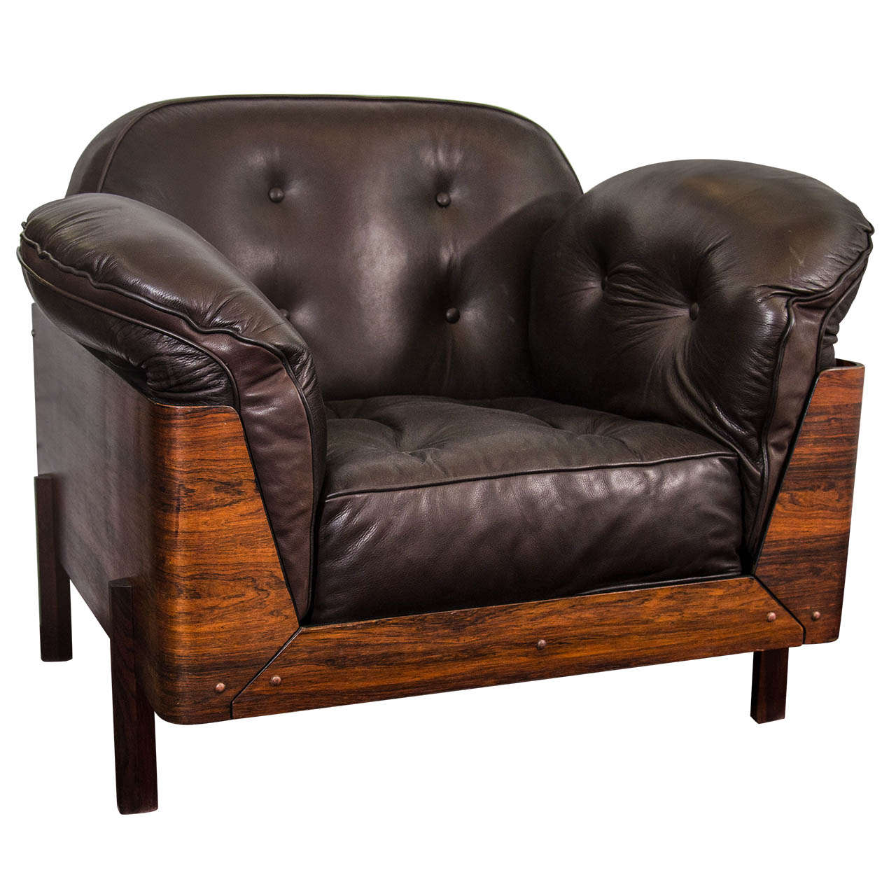 A Mid Century Skeleton Back Lounge Chair by Jorge Zalszupin at 1stDibs