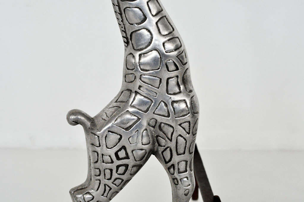 Giraffe Andirons by Arthur Court at 1stDibs