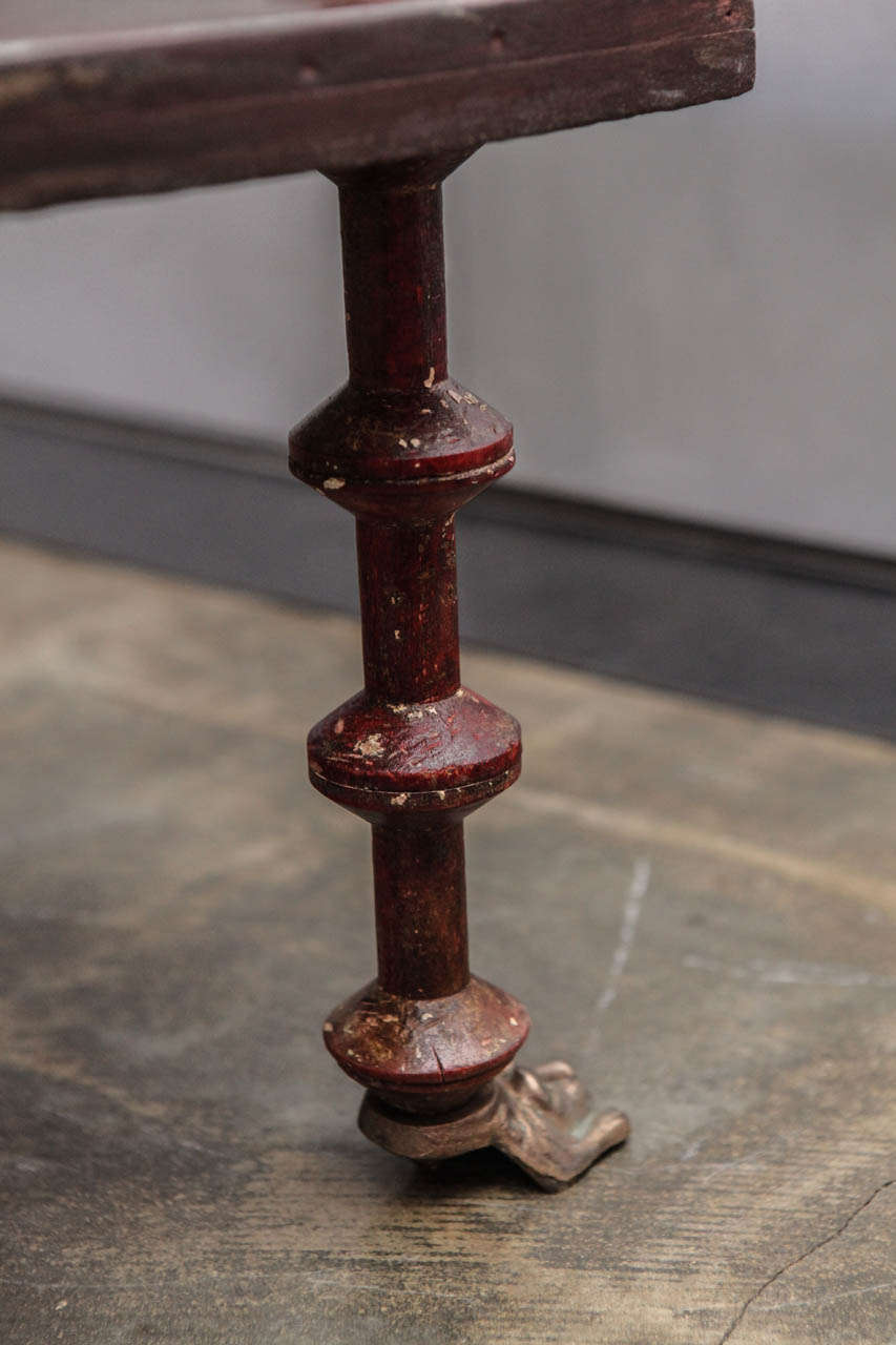 19th Century Victorian Pine Spool Table at 1stDibs